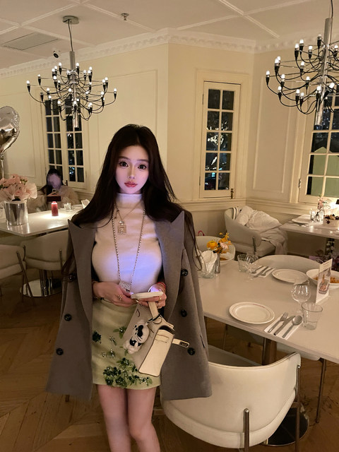 Zhang Linchao LIN BOUTIQUE handmade lapel corner rebuttal collar design temperament British suit ...