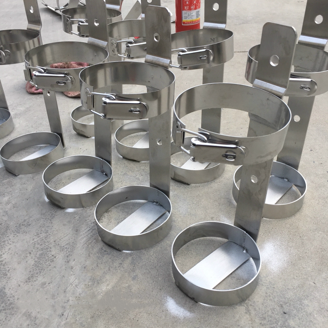 Stainless steel fire extinguisher rack marine fork truck fixed bracket ...