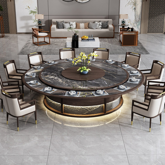 [In Stock] Hotel Dining Table Round Table Club House Ballroom Electric ...