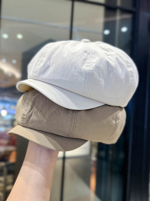 Retro leisure puppet hat female Japanese and Korean simple peaked peaked forward cap