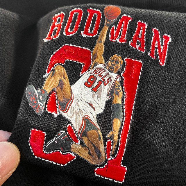 Jubilee Shirt Sports Rodman Exquisite Embroidery T-shirt Summer Men's ...