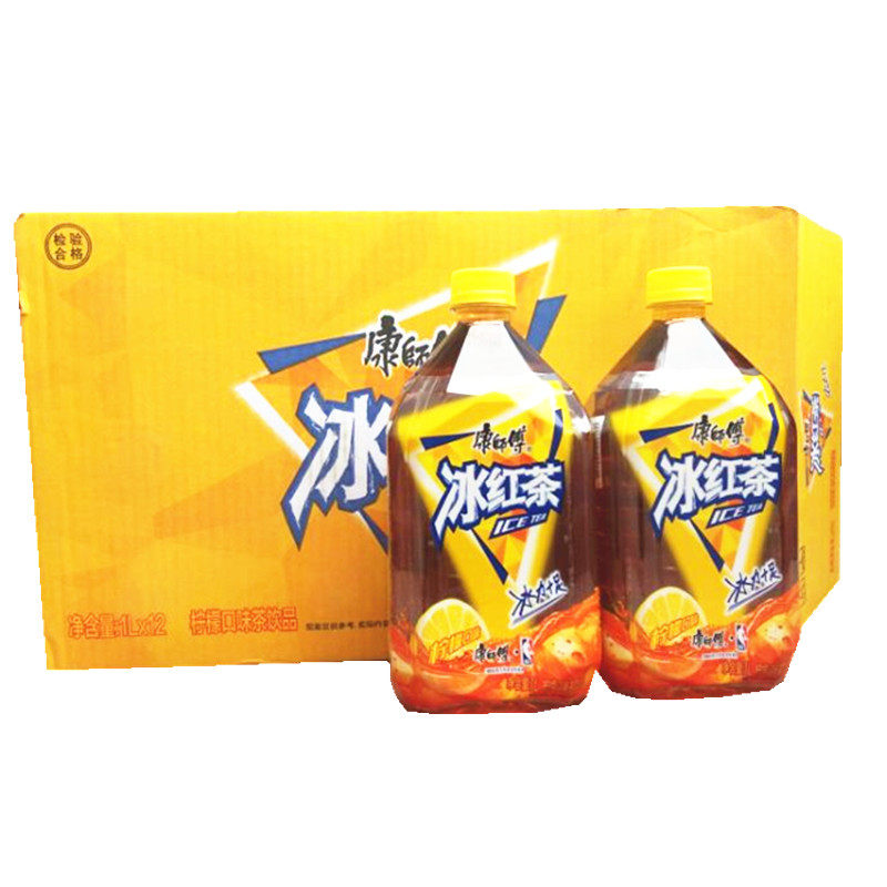 Master Kong Iced Black Tea Lemon Flavor 1L Bottle Lemon Flavored Tea Beverage Summer Drink