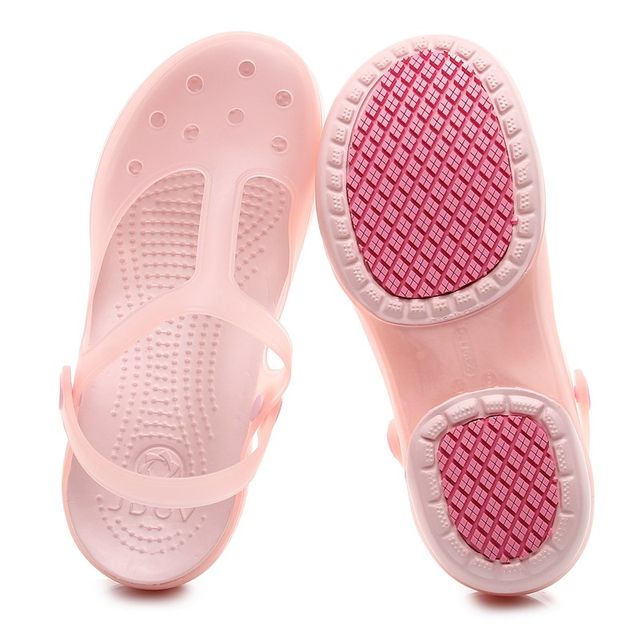 JDOV Crocs women's summer fashion non-slip beach shoes outdoor soft ...