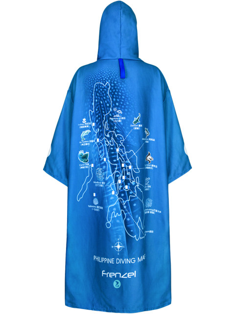 FRENZEL Whale Shark Dive Site Diving Quick-drying Changing Bathrobe Men ...