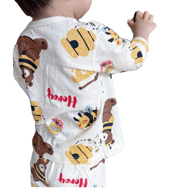 Children's home clothes summer thin short-sleeved suits for boys and ...