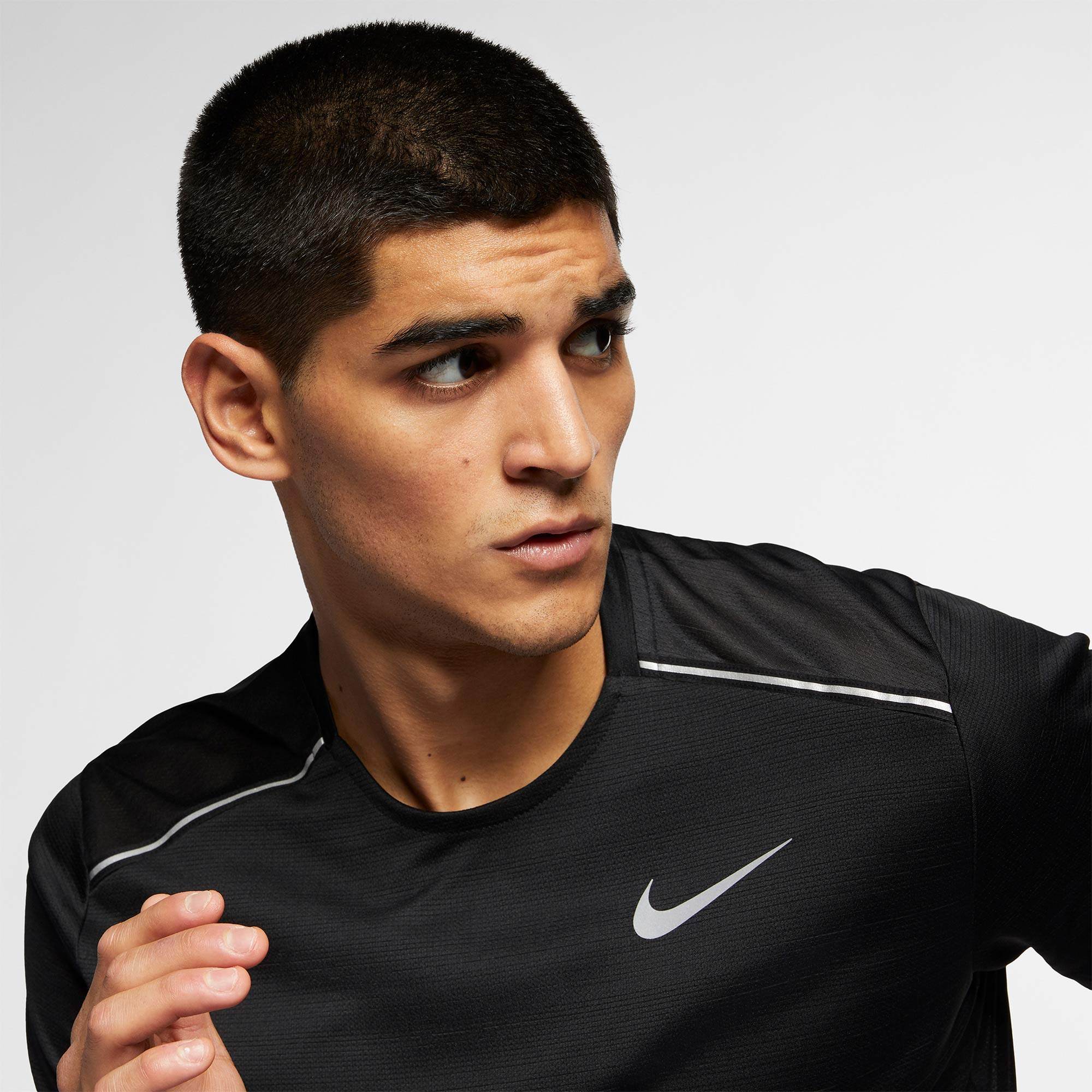 NIKE/Nike men's running sports training quick-drying reflective T-shirt ...