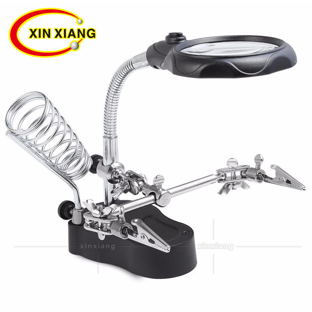 Magnifying glass with light 20 times high-definition repair desktop ...