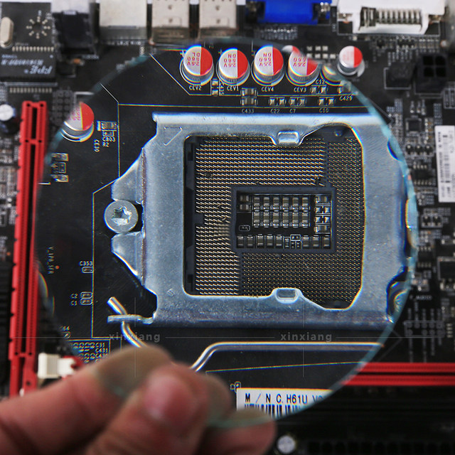 127mm2D desktop glass lens optical instrument double convex lens single ...