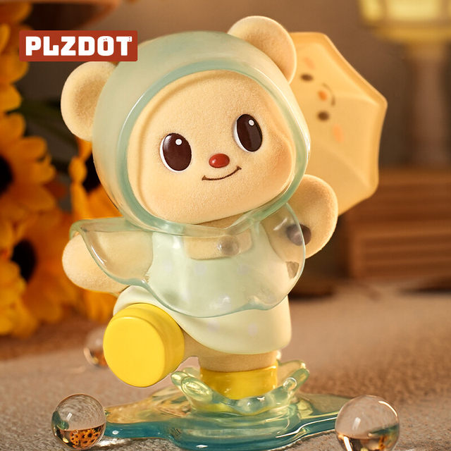 Genuine butterbear PLZDOT leisure time series blind box figure flocking ...