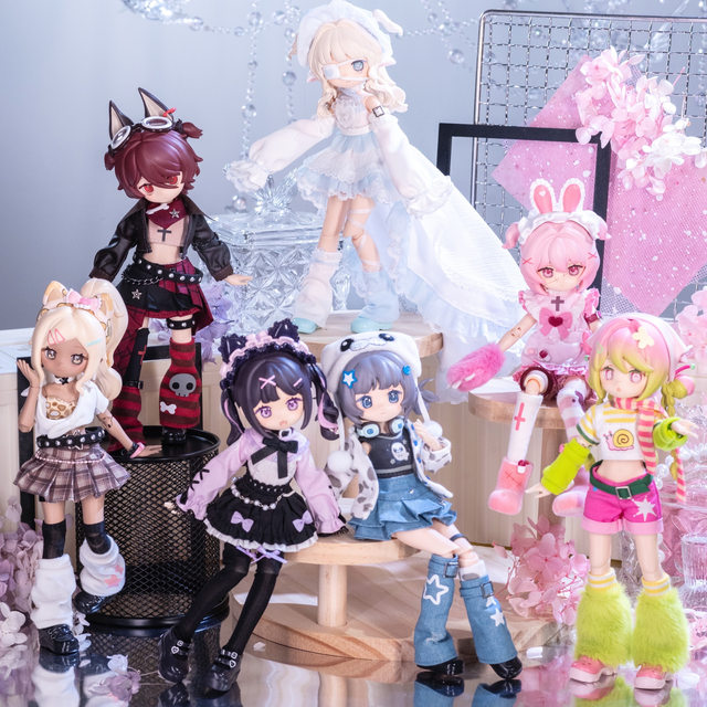 Genuine freedom advocate electronic cute pet 12 points bjd blind box ...