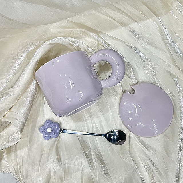 Creative high-looking ceramic cup niche mug girls coffee cup couple ...