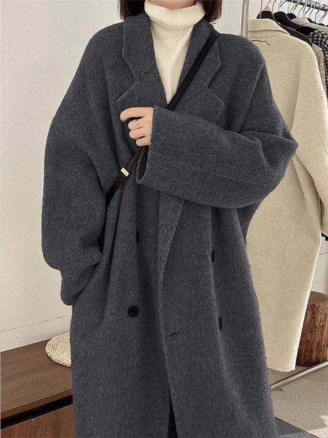 High-end down jacket inner liner cashmere coat for women in winter ...