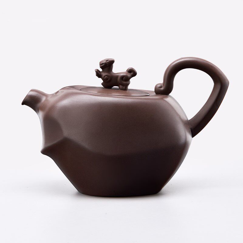 Tianfu Tea Lu Yu Zisha Tiger Teapot - 260cc Purple Clay