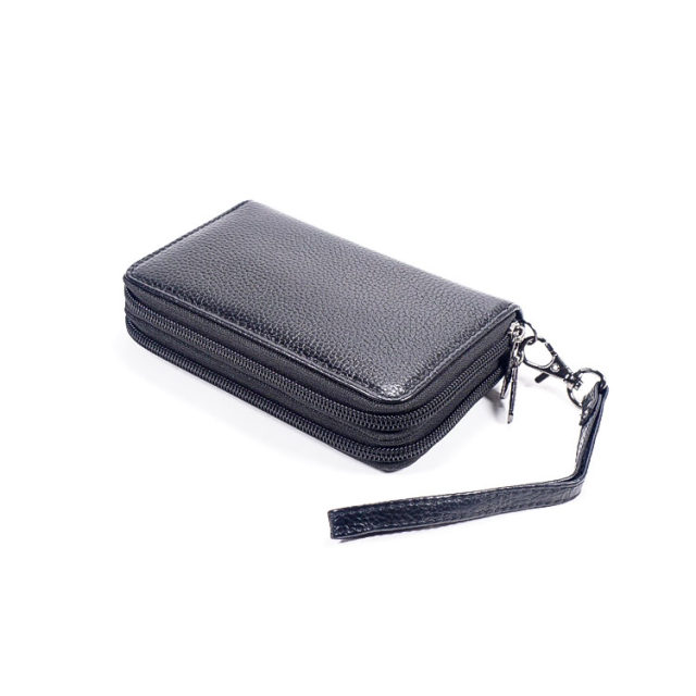 Junge first-layer cowhide mobile phone key coin card holder double ...