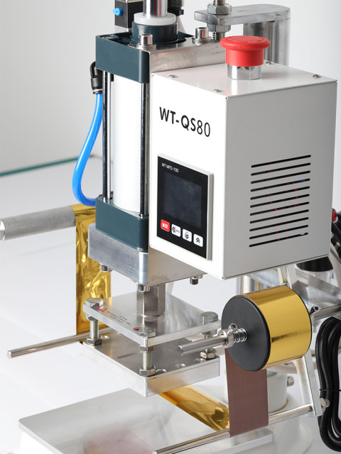 Pneumatic Q80 hot stamping machine leather paper wood copper plate ...