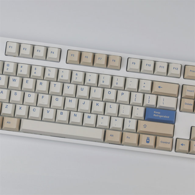 Gmk Soy Milk Keycaps Pbt Dye-Sublimation Mechanical Keyboard Keycaps ...
