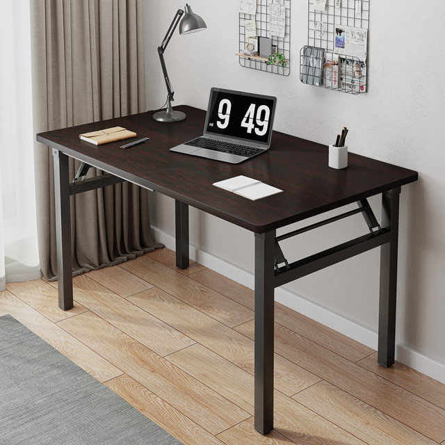 Xinjiang computer table rectangular folding table home bedroom rental ...
