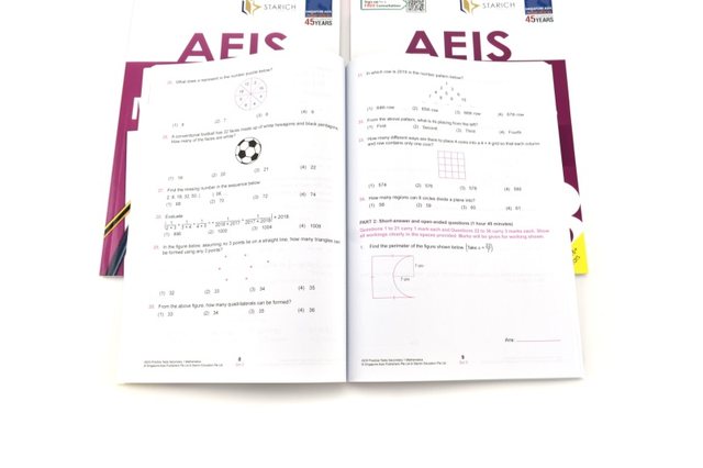 Singapore Junior High School Mathematics AEIS International Test ...