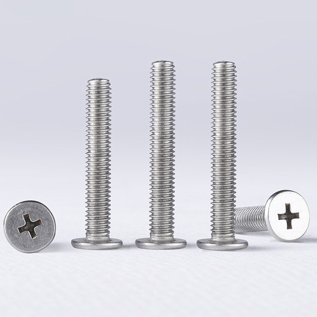 304 stainless steel CM flat head Phillips screw ultra-thin flat round ...