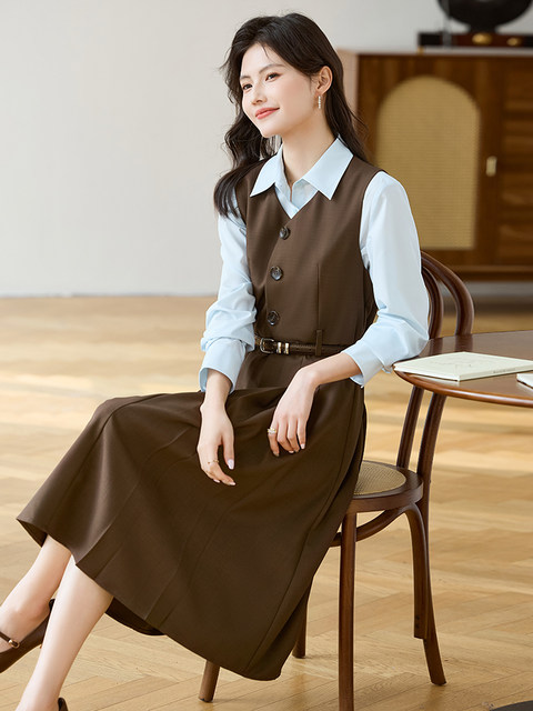 3S women's clothing 2025 spring new retro commute style sleeveless V ...