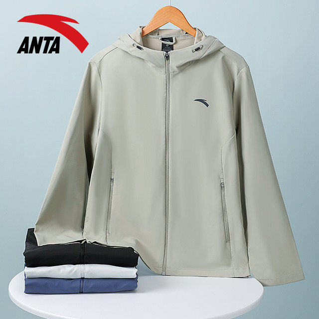 ANTA Sports Jacket Men's Autumn and Winter New Outdoor Hiking Velvet ...