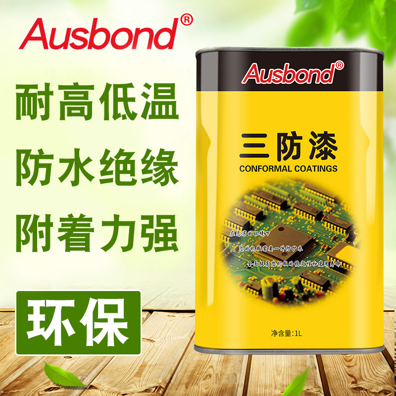 Ausbond 90-1L Three-Proof Paint for PCB Circuit Boards - Transparent Insulating Acrylic