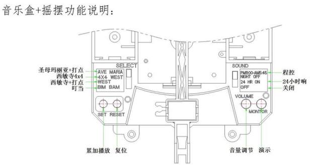 Original Overlord chime clock movement silent electronic clock quartz ...
