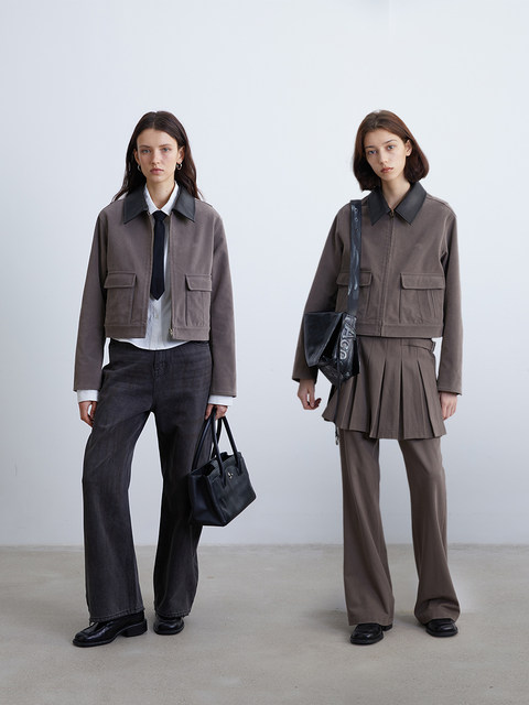 KERNEL COSMOS Yadan straightforward frosted short velvet contrasting ...