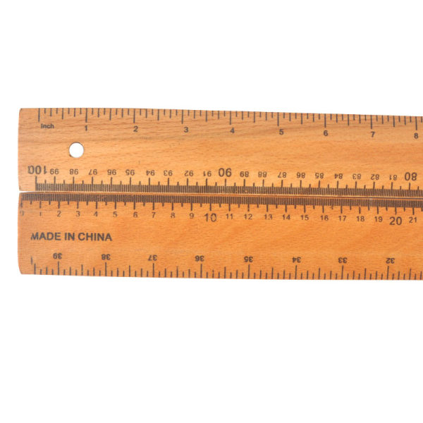 Beech Ruler 100cm Solid Wood Teaching Demonstration Measuring Tool ...