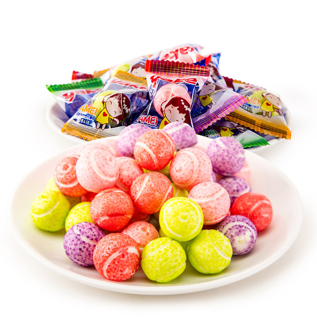 Yake tennis bubble gum 520 canned fruit flavor bubble gum student ...