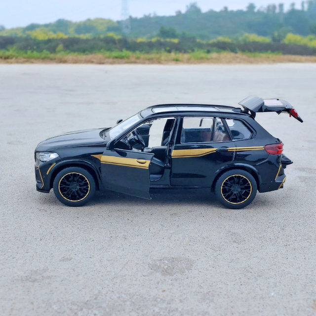 Cai Po Chengzhen 1:32 BMW X5 m alloy SUV car model opening door back force toy car simulation ...