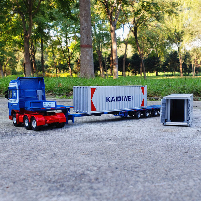 Kaidiwei 1:50 container alloy transportation engineering vehicle model ...