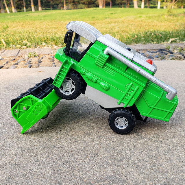 Agricultural alloy combine harvester toy car simulation metal model ...