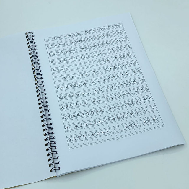 Composition style practice copybook, famous classic sentences ...