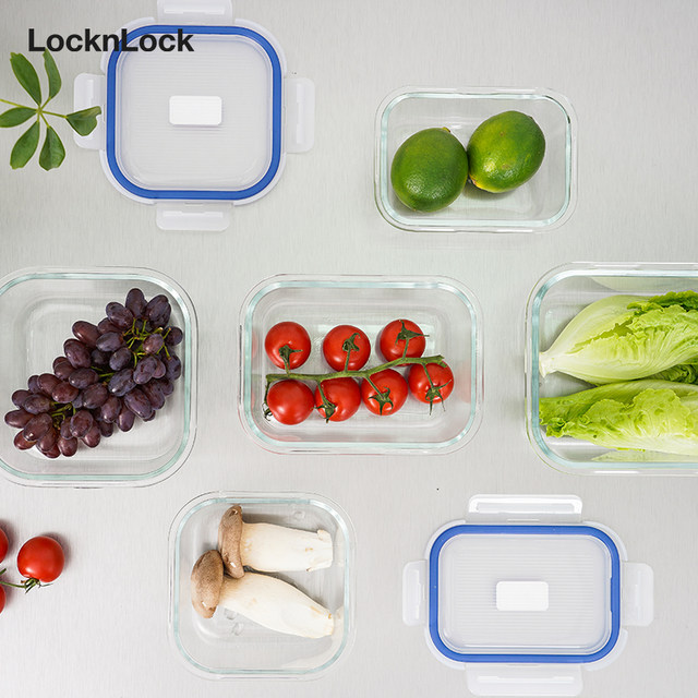 Lock and lock to taste preservation box separated glass lunch box ...