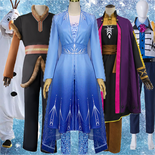 Frozen 2 Adult Elsa Anna Princess Olaf Hanskeri Disney Animation Theme ...