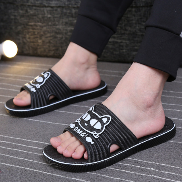 New Style Slippers for Men Summer Indoor Home Couple Flip Flops Plastic ...