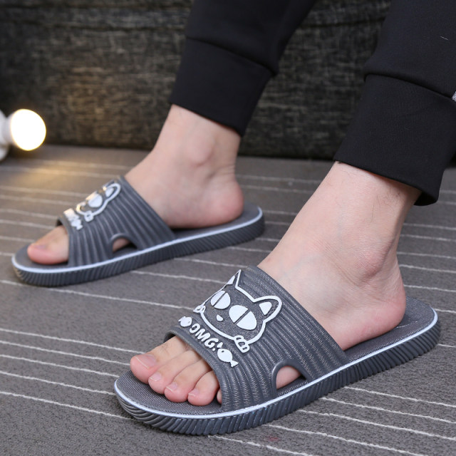 New Style Slippers for Men Summer Indoor Home Couple Flip Flops Plastic ...