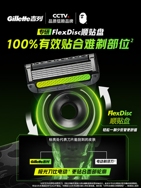 Gillette Aurora Bape Fashion Brand Jointly Branded Razor Manual Men's ...