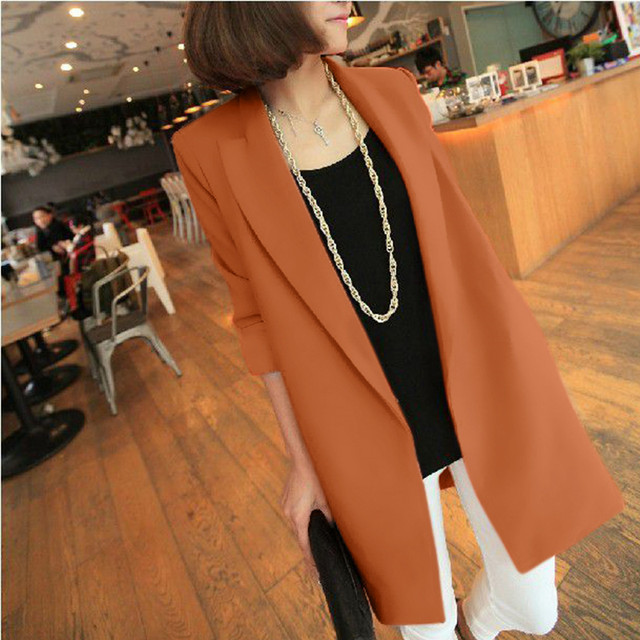 Thin satin blazer for women's 7-quarter sleeves 2024 summer new loose ...