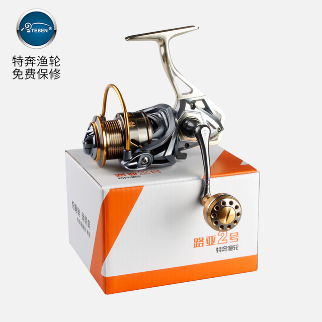Tebenlua No. 2 all-metal Lua wheel Lua rod straight handle long-range ...