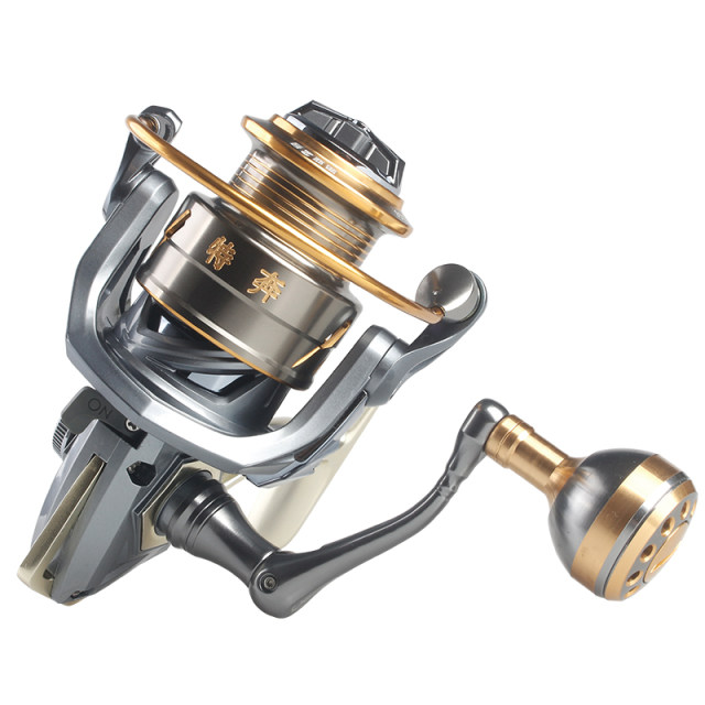 Tebenlua No. 2 all-metal Lua wheel Lua rod straight handle long-range ...