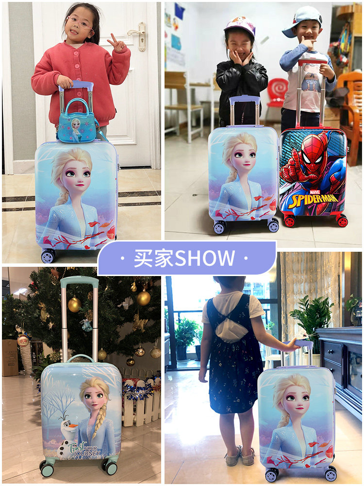 Vali Kéo Trẻ Em Disney - Spider-Man & Frozen - Size 16/18 Inch