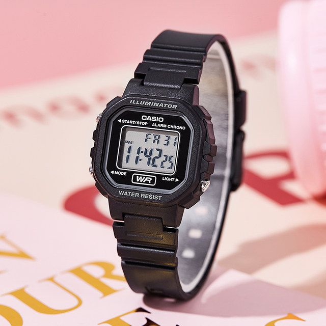 Casio small square watch women's square sports couple women's watch LA ...
