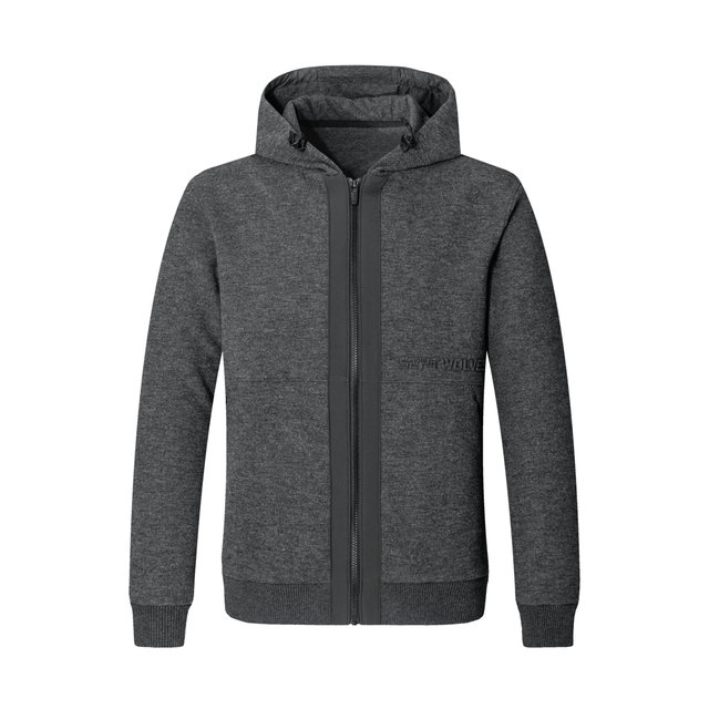 Septwolves men's hooded cardigan sweatshirt knitted jacket spring and ...