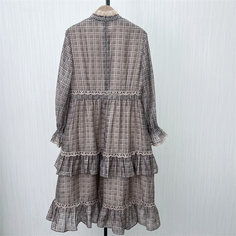 Lemon 2024 Autumn New Products Ghent -Temperature Long Sleeve Dress Women's Fresh Retro Mori ...