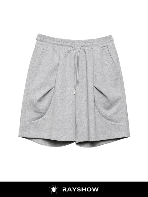 Rayshow Lei Xiu Dark pleated arc cutting loose, wide elastic penta ...