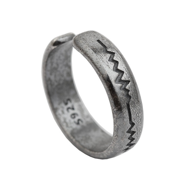 Original sterling silver men's ear clip men's pierced earrings men's ...