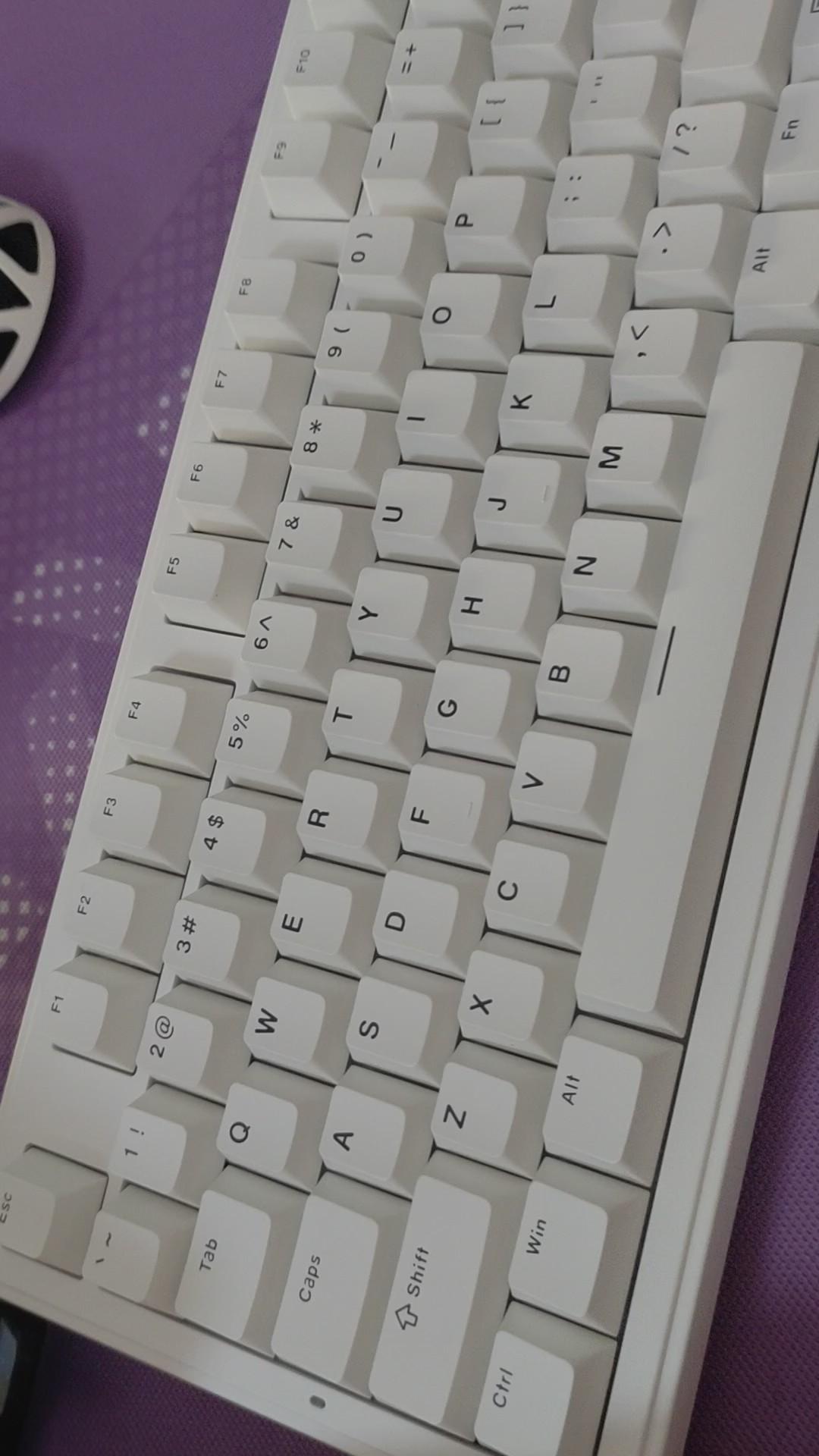 ATK A87机械键盘 客制化极地狐轴RGB背光 电竞游戏专用三模无线蓝牙87配列