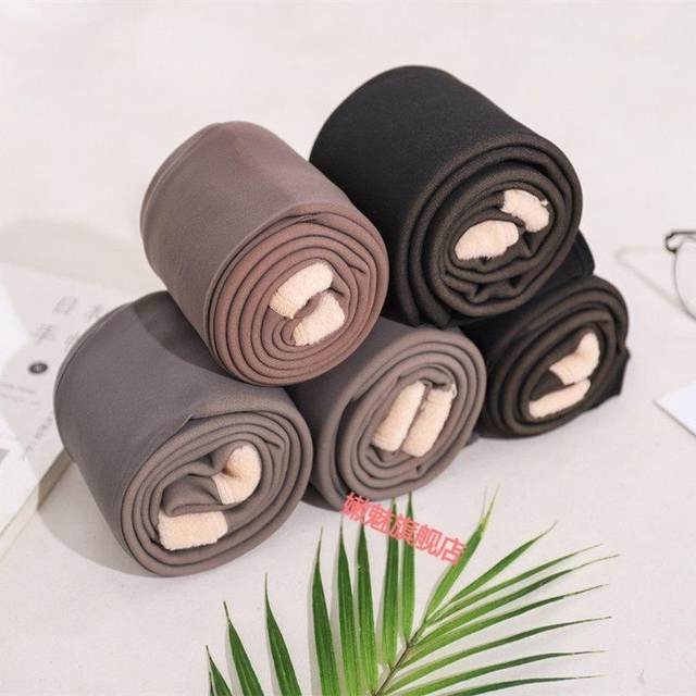 Autumn and winter fake translucent over-the-knee socks for women ...